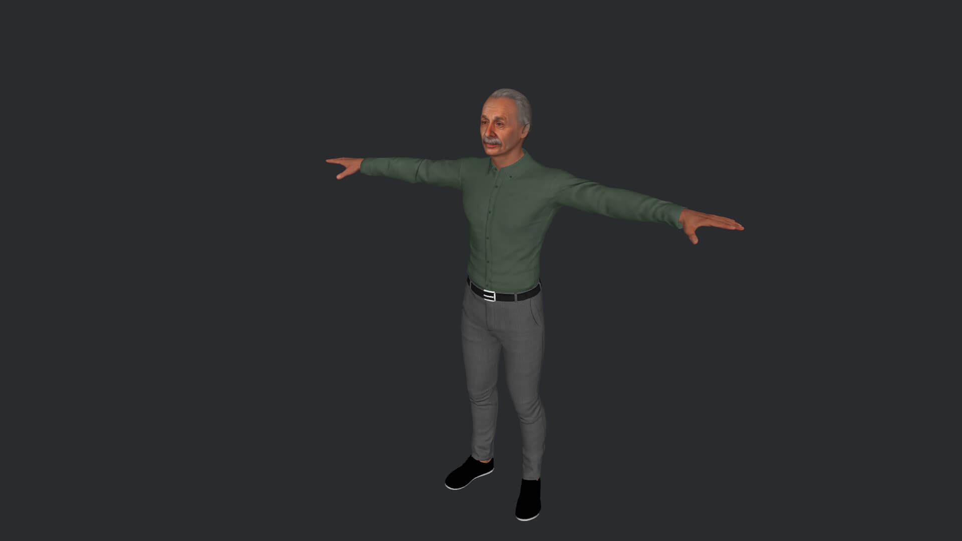Albert Einstein Character - 3D Model by meta avatars