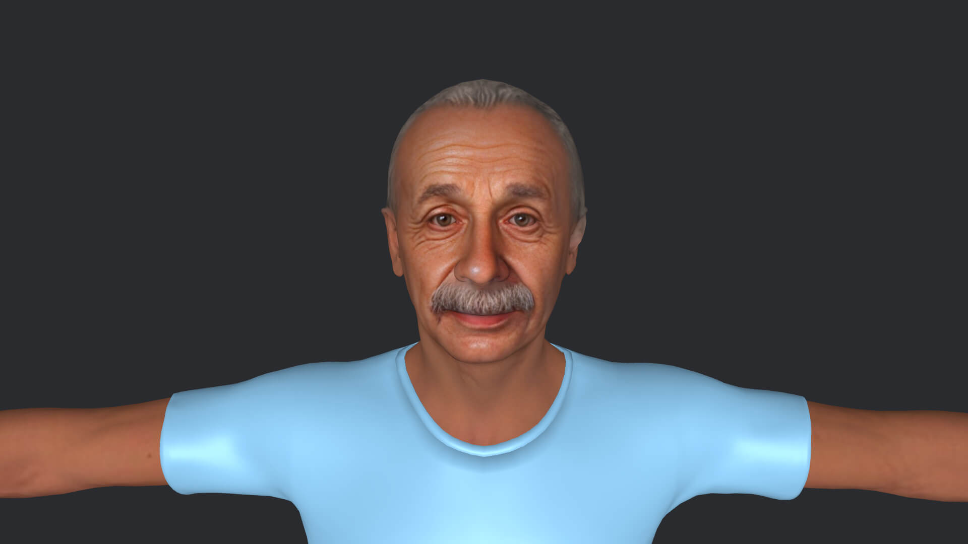 Albert Einstein Character - 3D Model by meta avatars