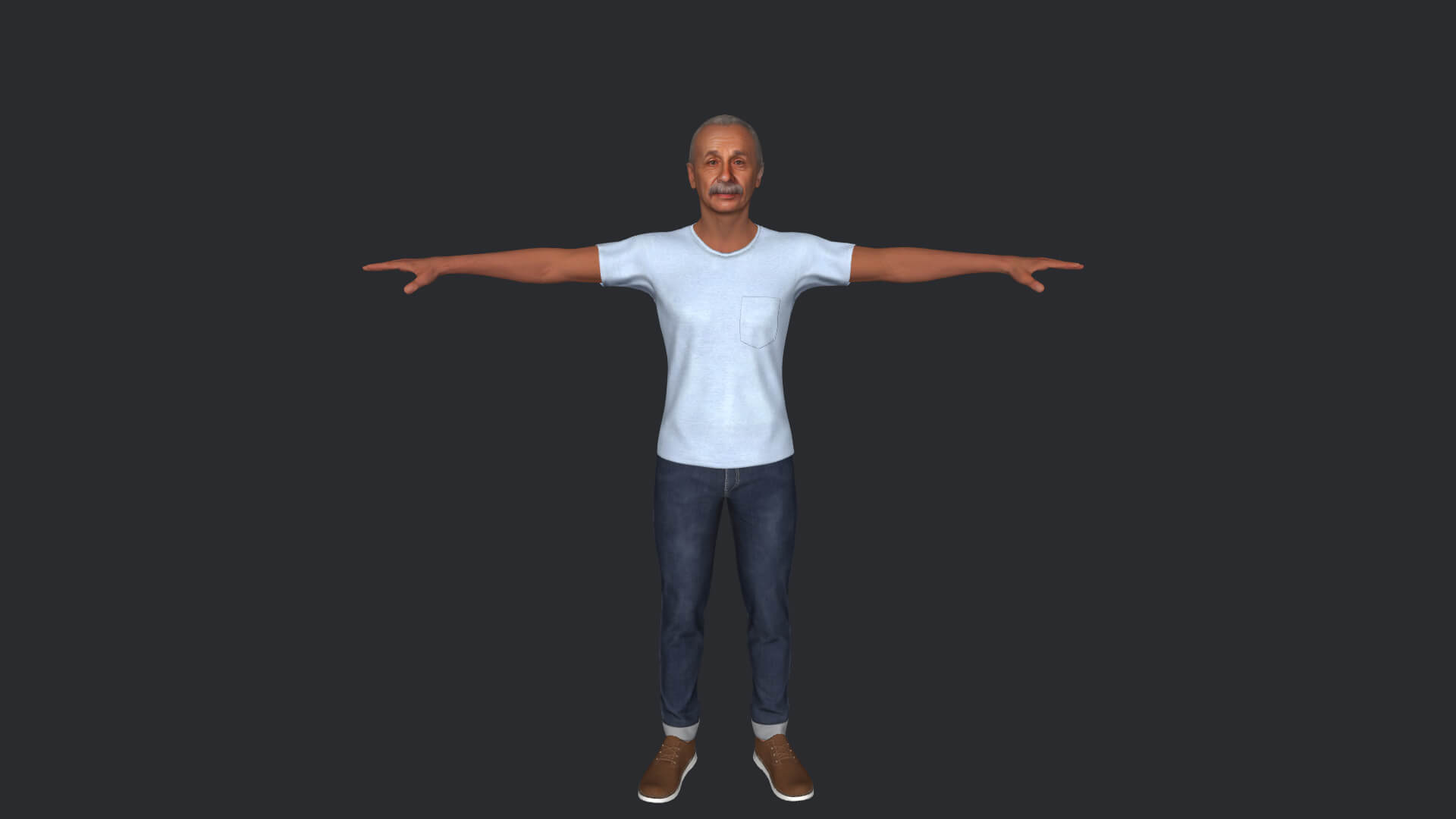 Albert Einstein Character - 3D Model by meta avatars
