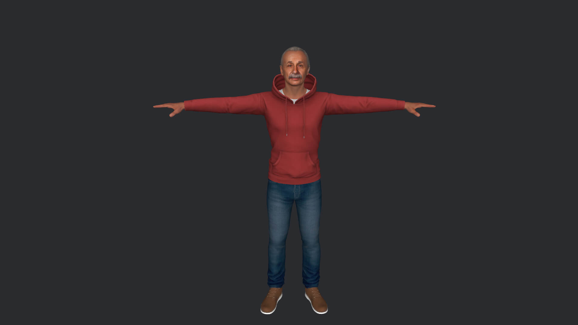 Albert Einstein Character - 3D Model by meta avatars