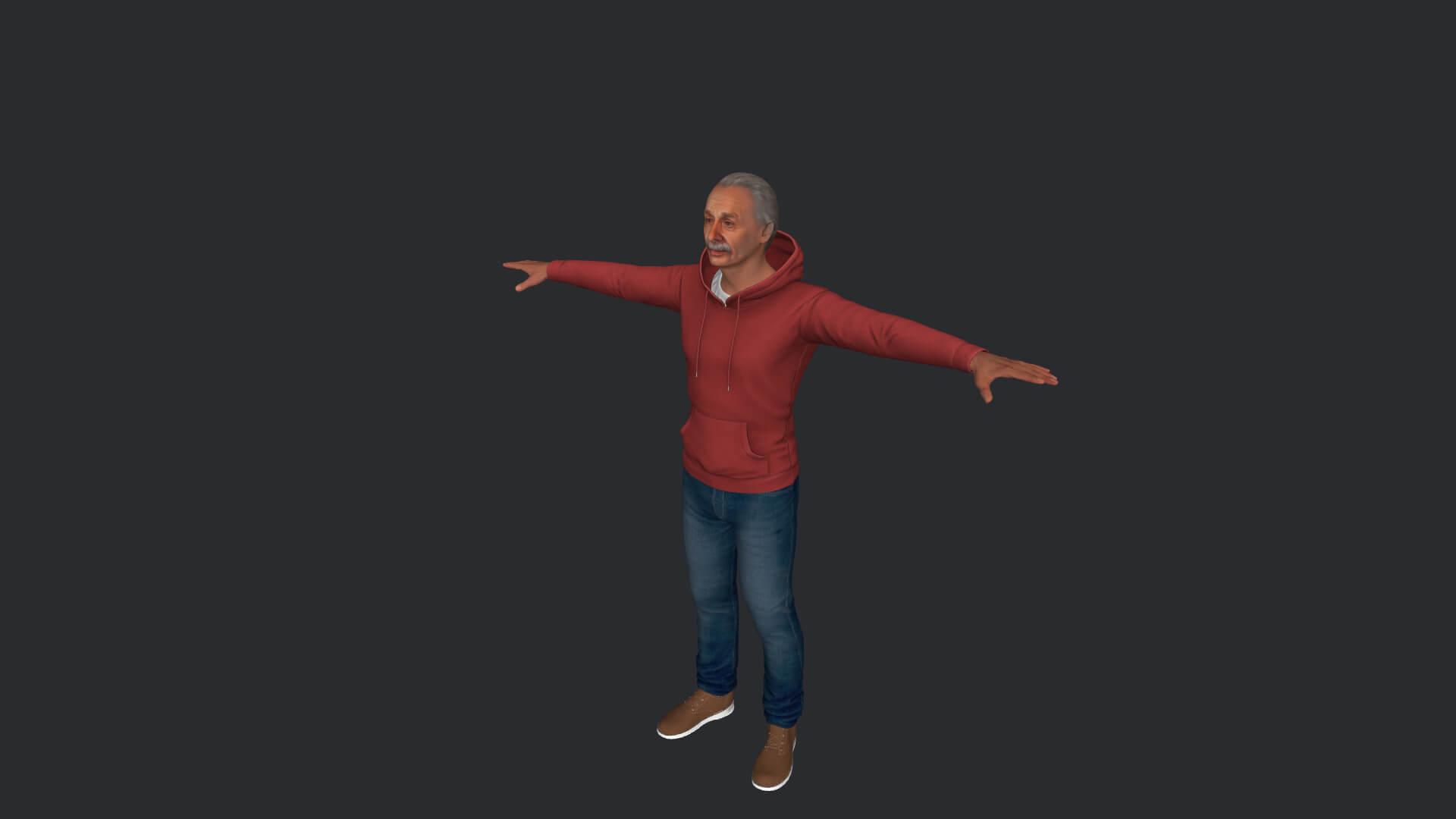 Albert Einstein Character - 3D Model by meta avatars