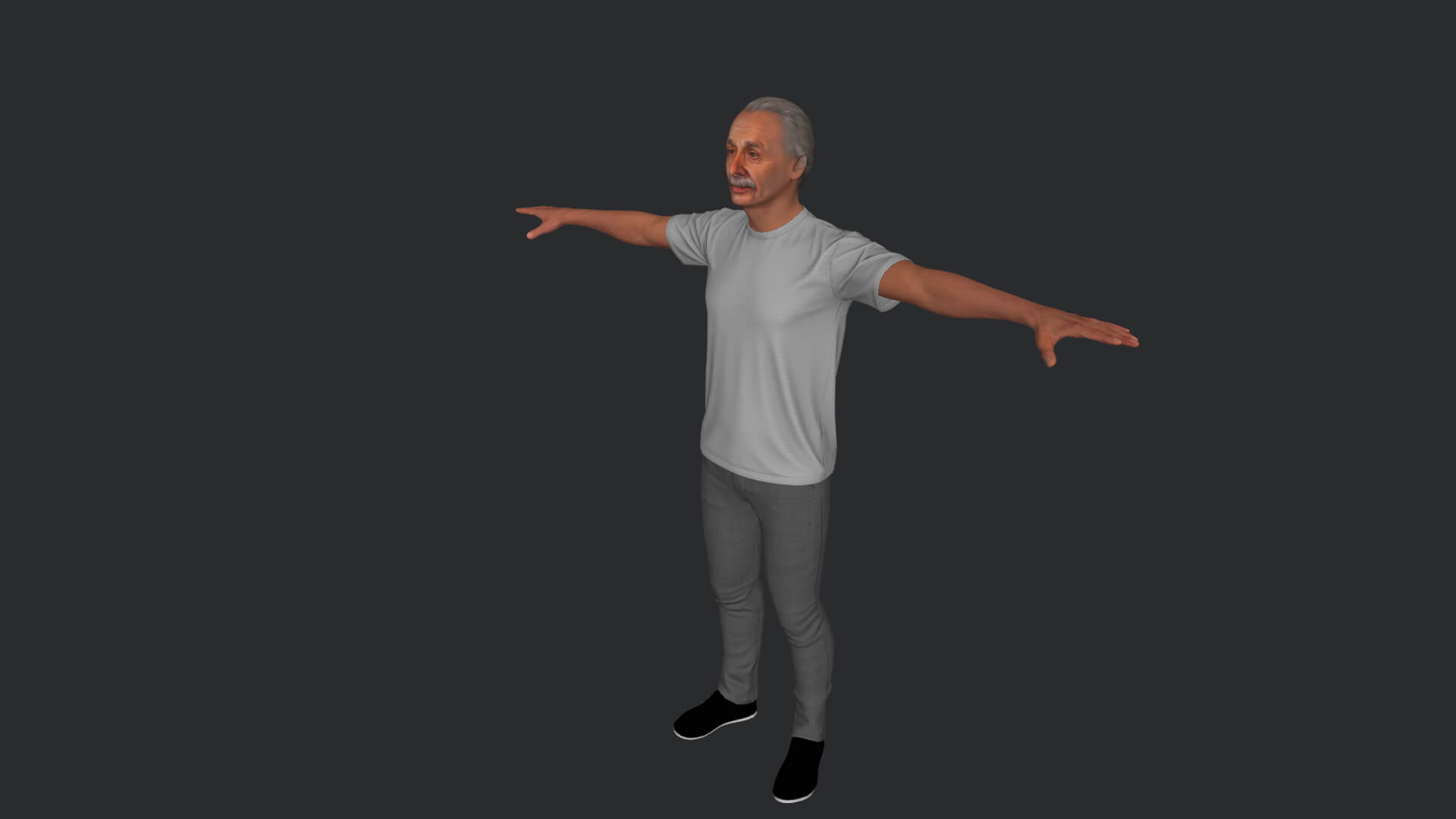 Albert Einstein Character - 3D Model by meta avatars