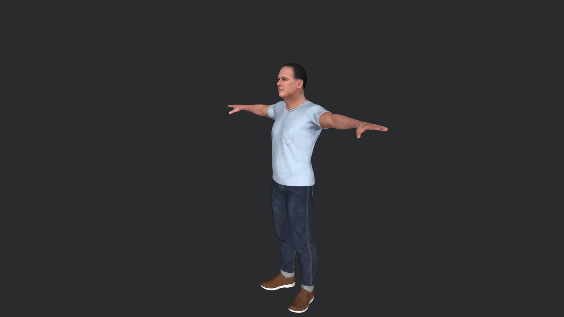 Allen Chastanet Realistic Full Body Fully Rigged Character - 3D Model ...