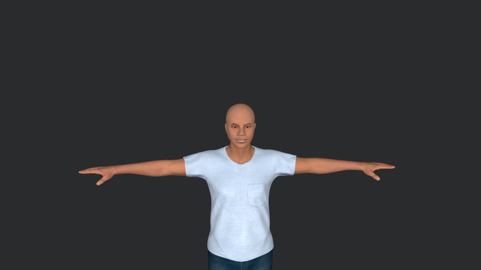 Alonzo Bodden Realistic Full Body Fully Rigged Character - 3D Model by meta avatars