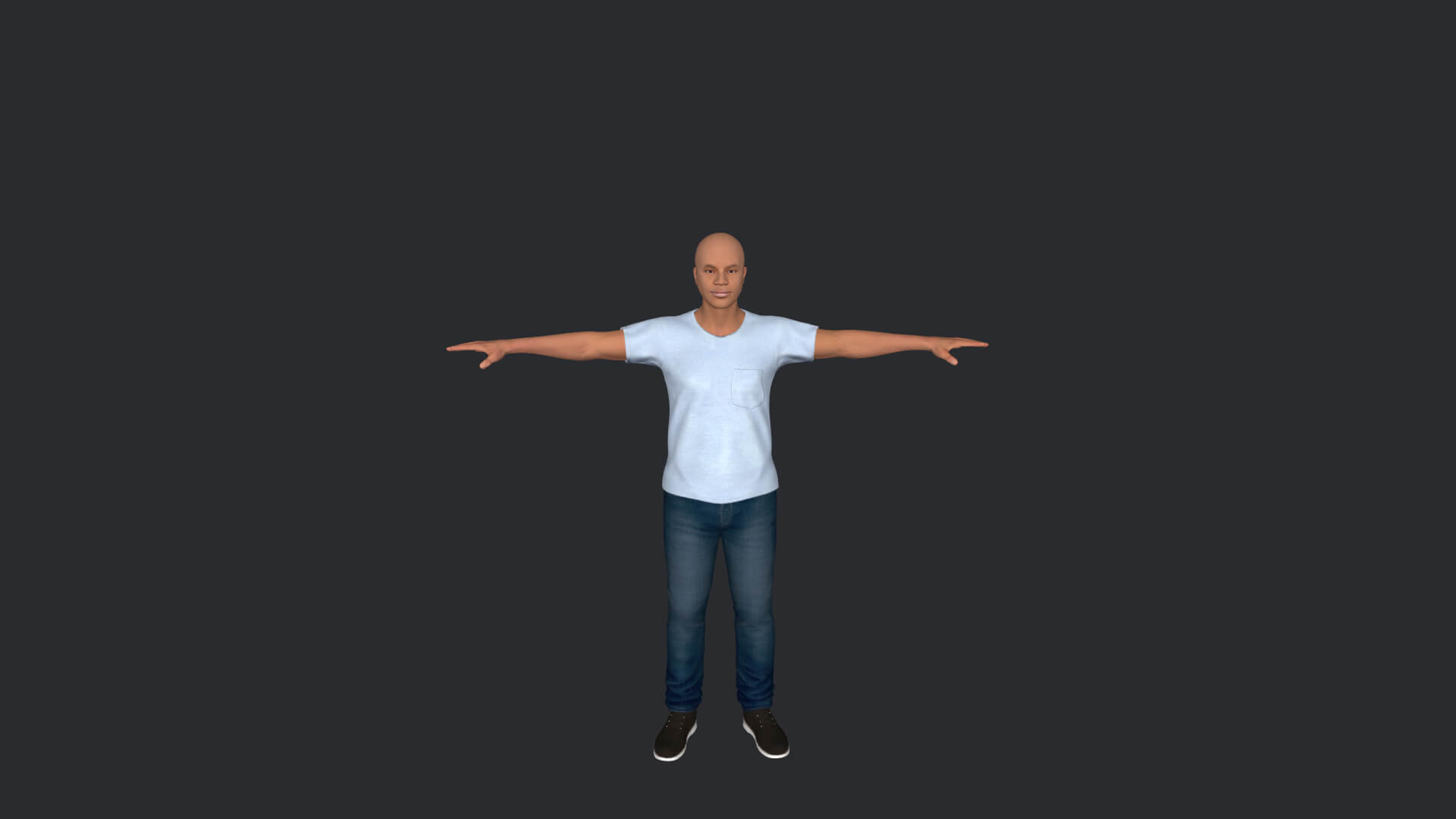Alonzo Bodden Realistic Full Body Fully Rigged Character - 3D Model by meta avatars