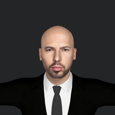 Andrew Tate Realistic Full Body Fully Rigged Character - 3D Model by ...