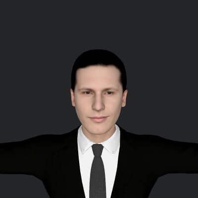 Andy Sandberg Realistic Full Body Fully Rigged Character - 3D Model by ...