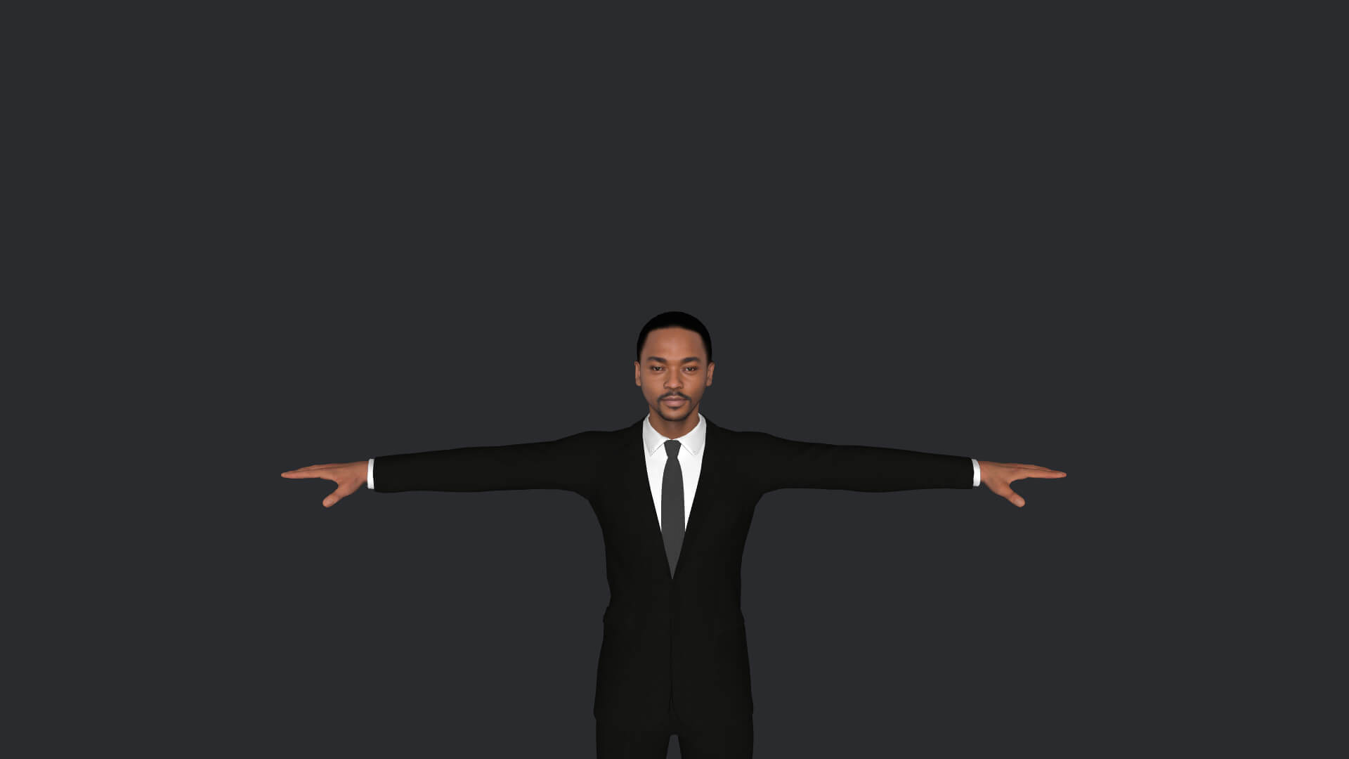 Anthony Mackie Realistic Full Body Fully Rigged Character - 3D Model by ...