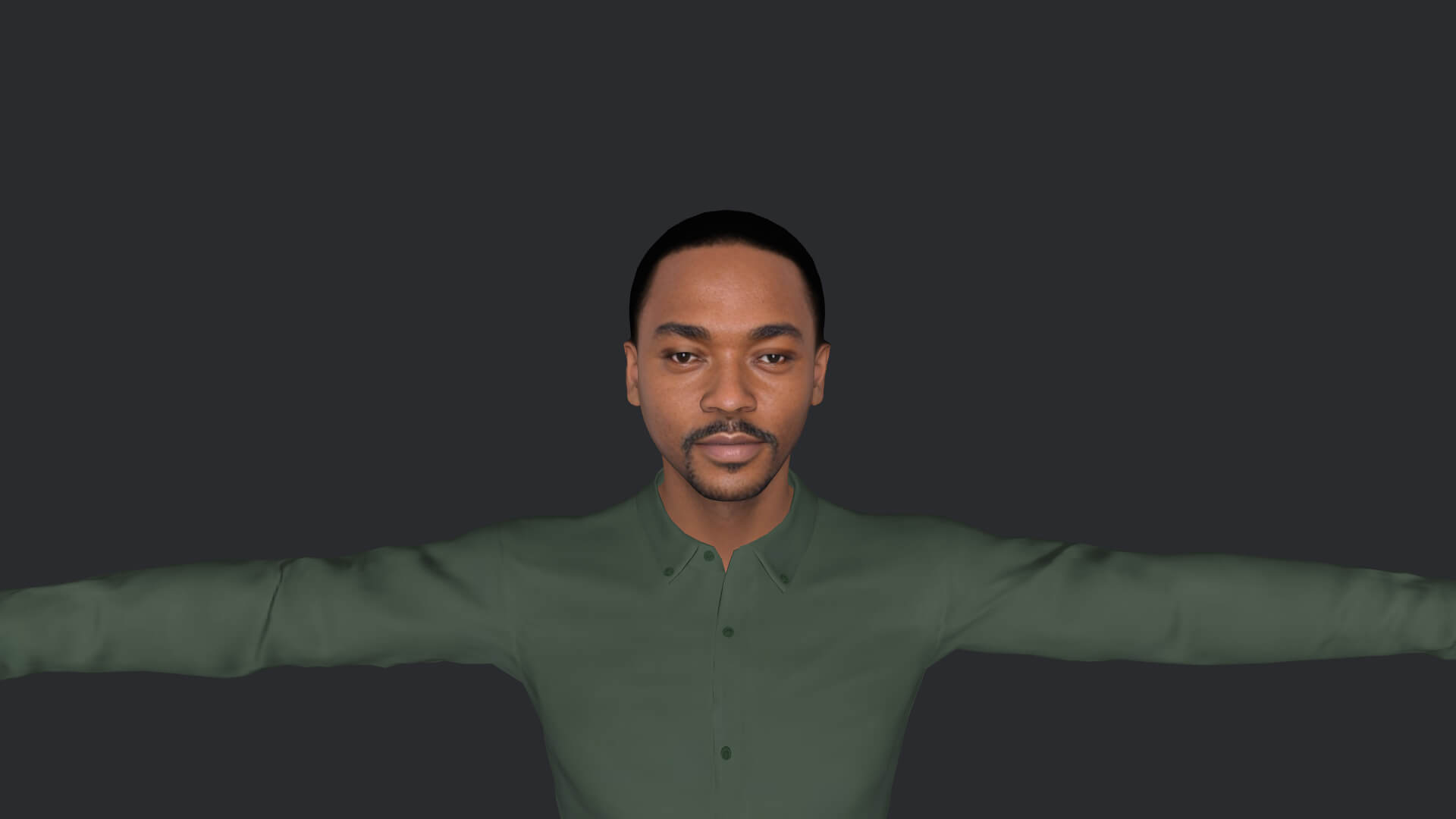 Anthony Mackie Realistic Full Body Fully Rigged Character - 3D Model by ...