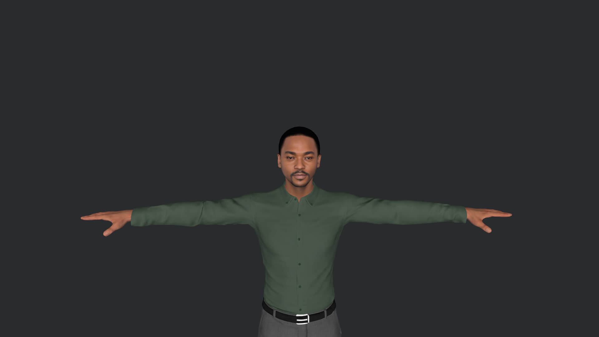 Anthony Mackie Realistic Full Body Fully Rigged Character - 3D Model by ...