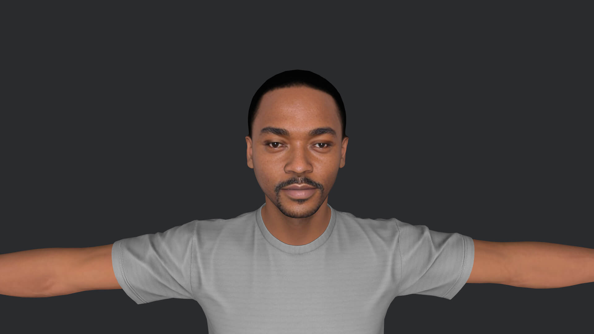 Anthony Mackie Realistic Full Body Fully Rigged Character - 3D Model by ...