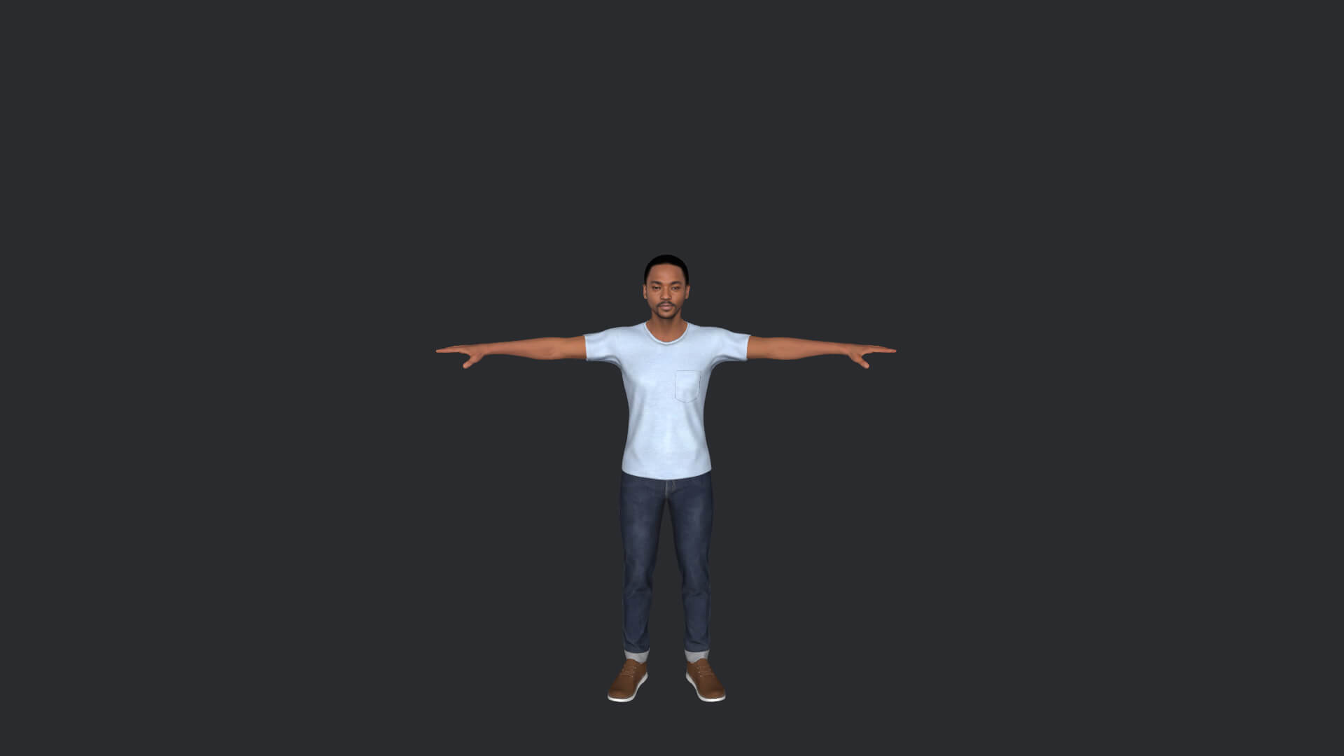 Anthony Mackie Realistic Full Body Fully Rigged Character - 3D Model by ...