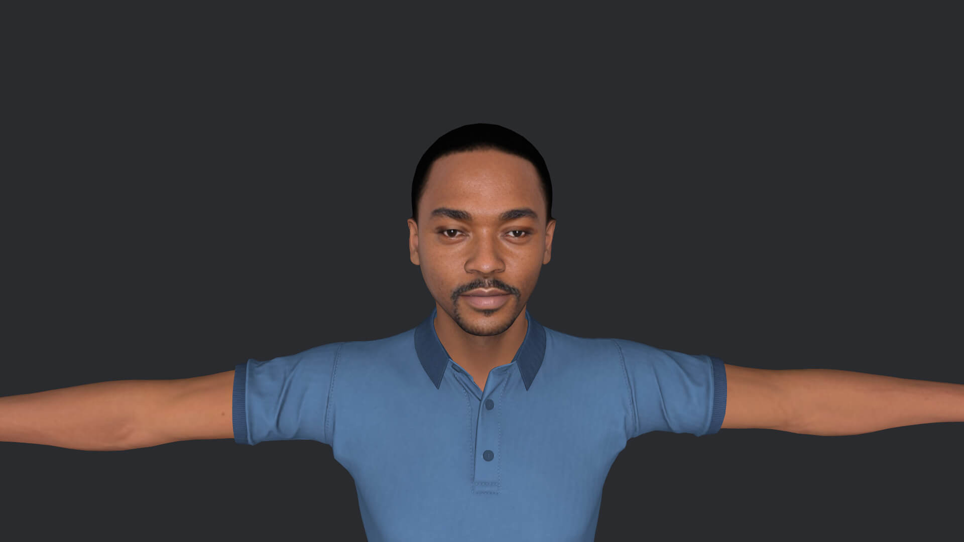 Anthony Mackie Realistic Full Body Fully Rigged Character - 3D Model by ...