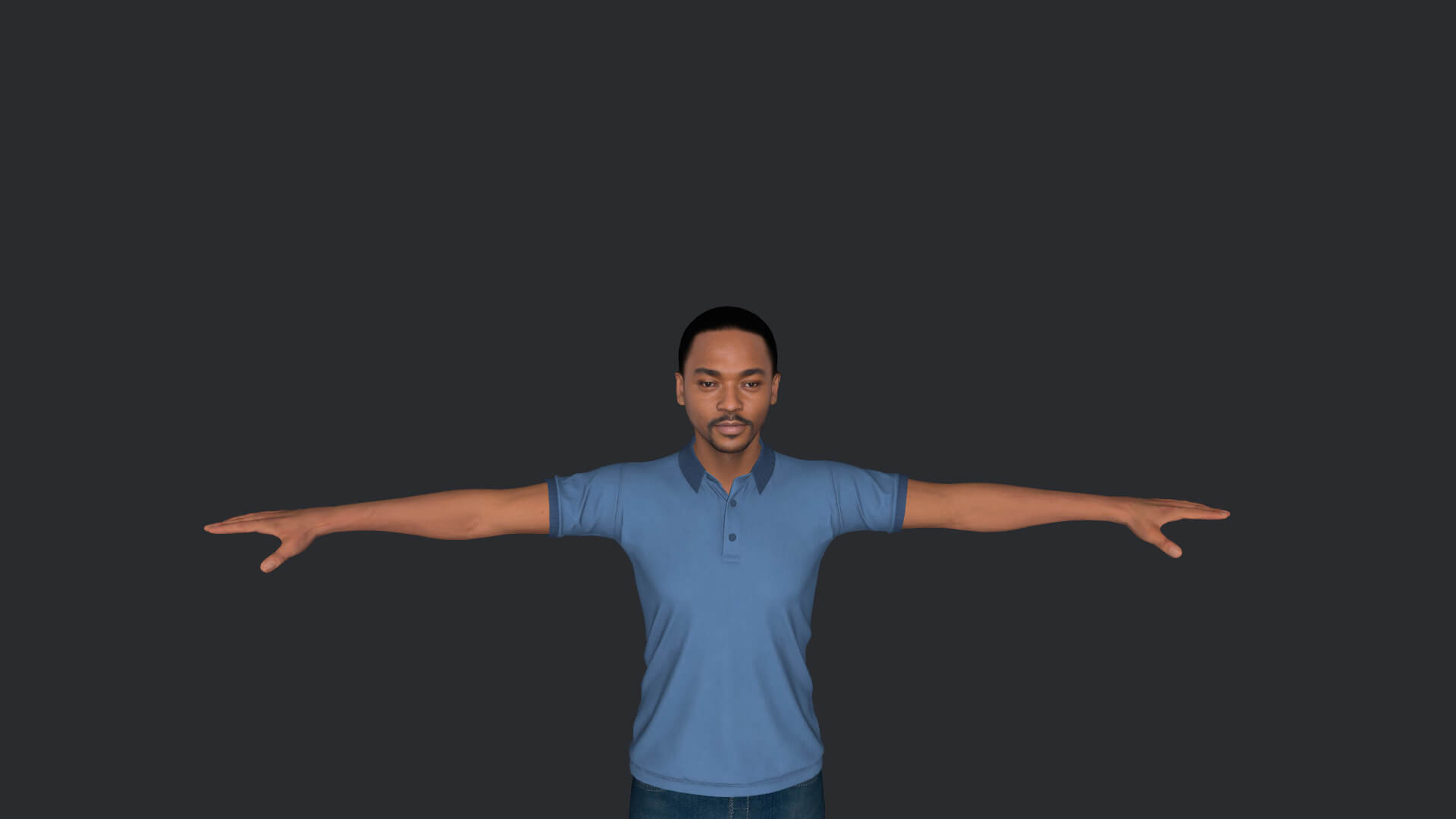 Anthony Mackie Realistic Full Body Fully Rigged Character - 3D Model by ...
