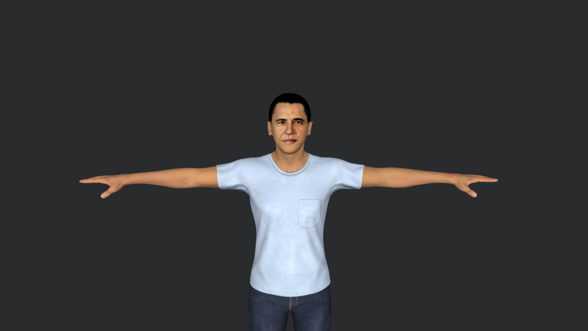 Barack Obama Realistic Full Body Fully Rigged Character - 3D Model by ...