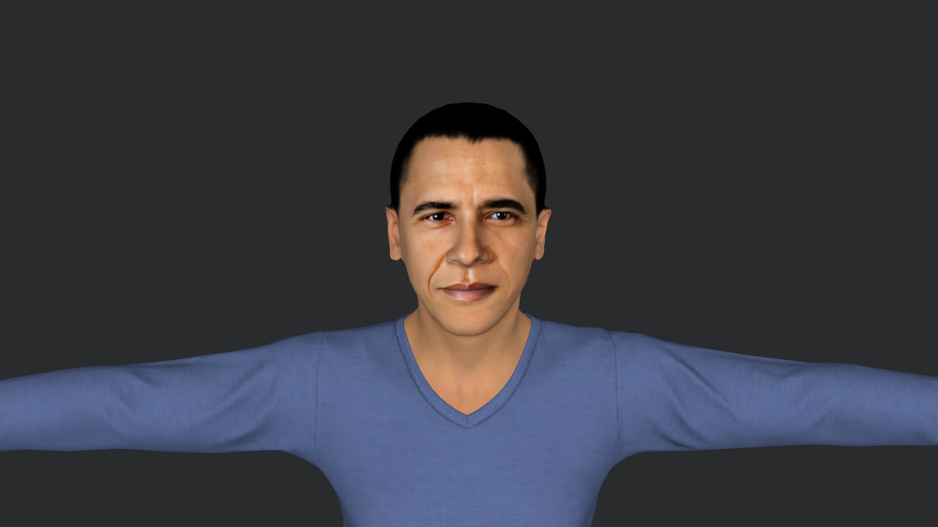 Barack Obama Realistic Full Body Fully Rigged Character - 3D Model by ...