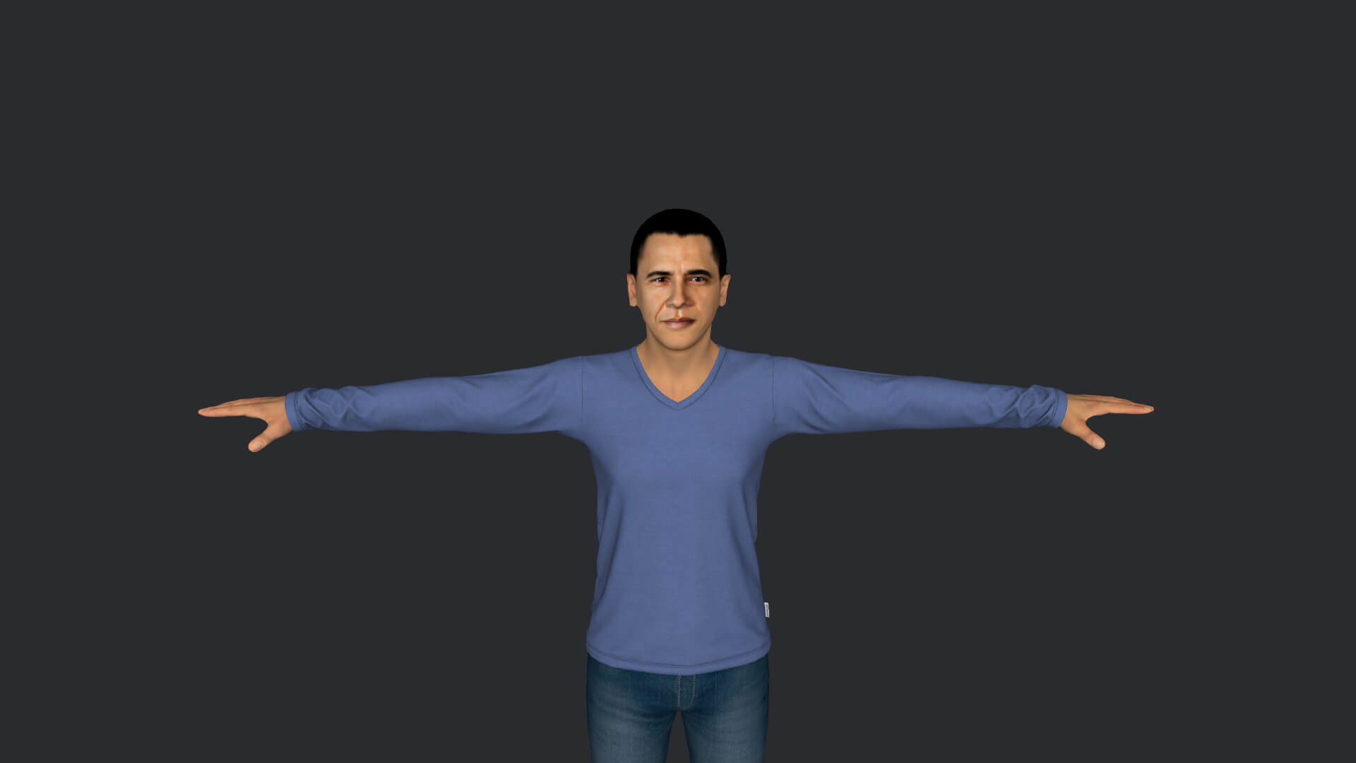 Barack Obama Realistic Full Body Fully Rigged Character - 3D Model by ...
