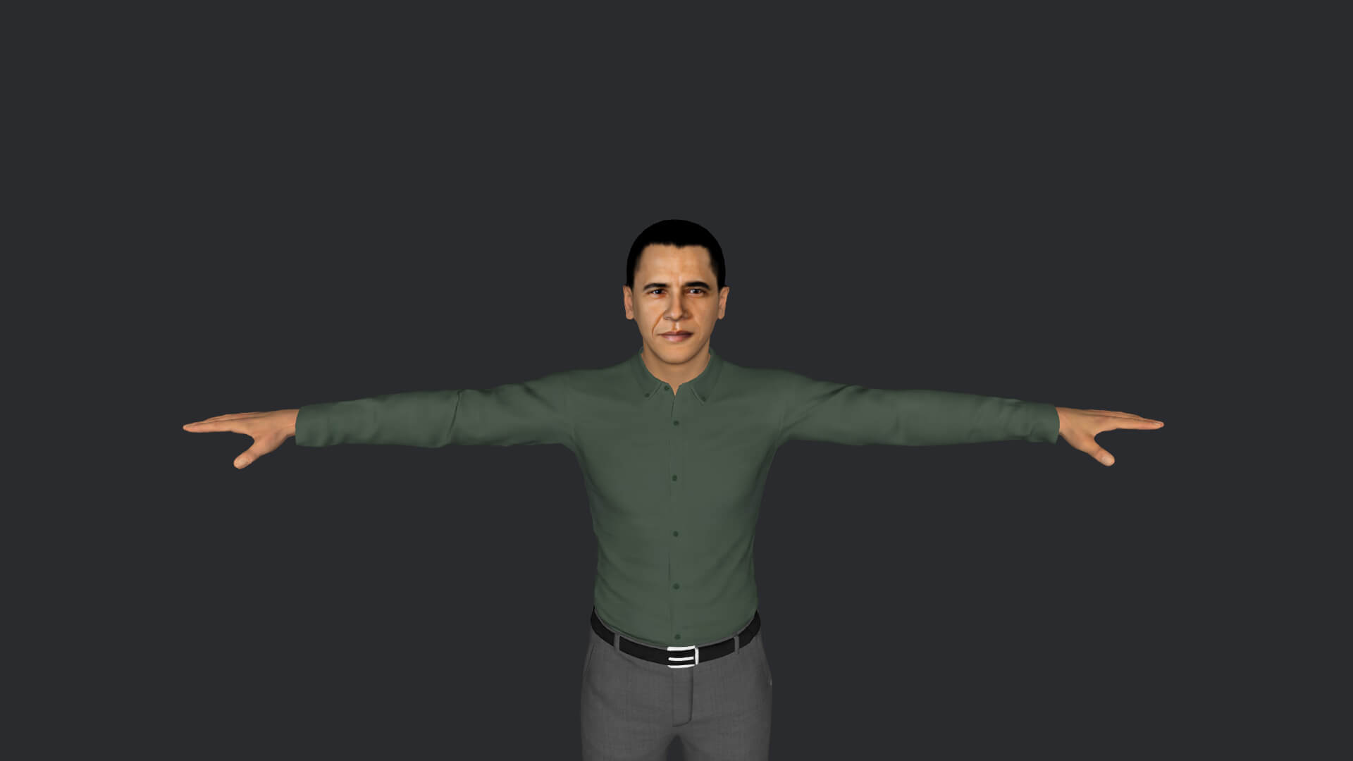 Barack Obama Realistic Full Body Fully Rigged Character - 3D Model by ...