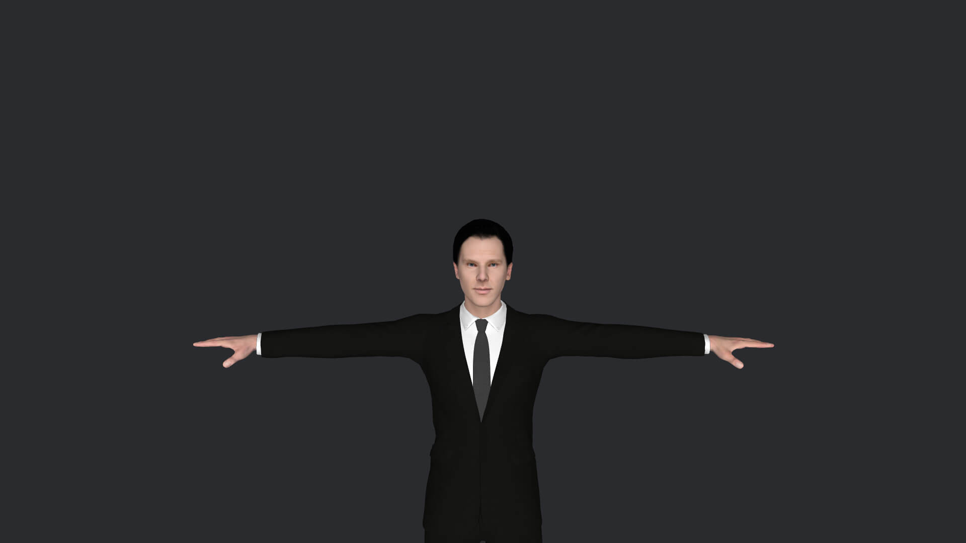 Benedict Cumberbatch Realistic Full Body Character - 3D Model by meta ...