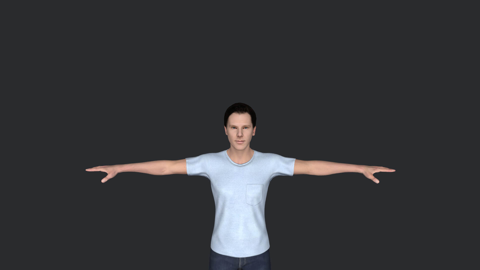 Benedict Cumberbatch Realistic Full Body Character - 3D Model by meta ...