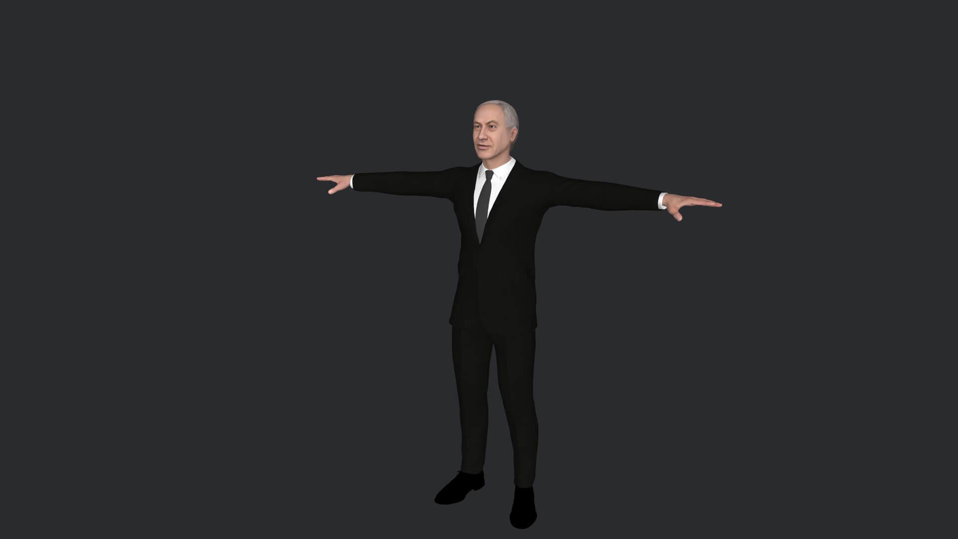 Benjamin Netanyahu Realistic Full-Body Rigged Character 3D Model by ...