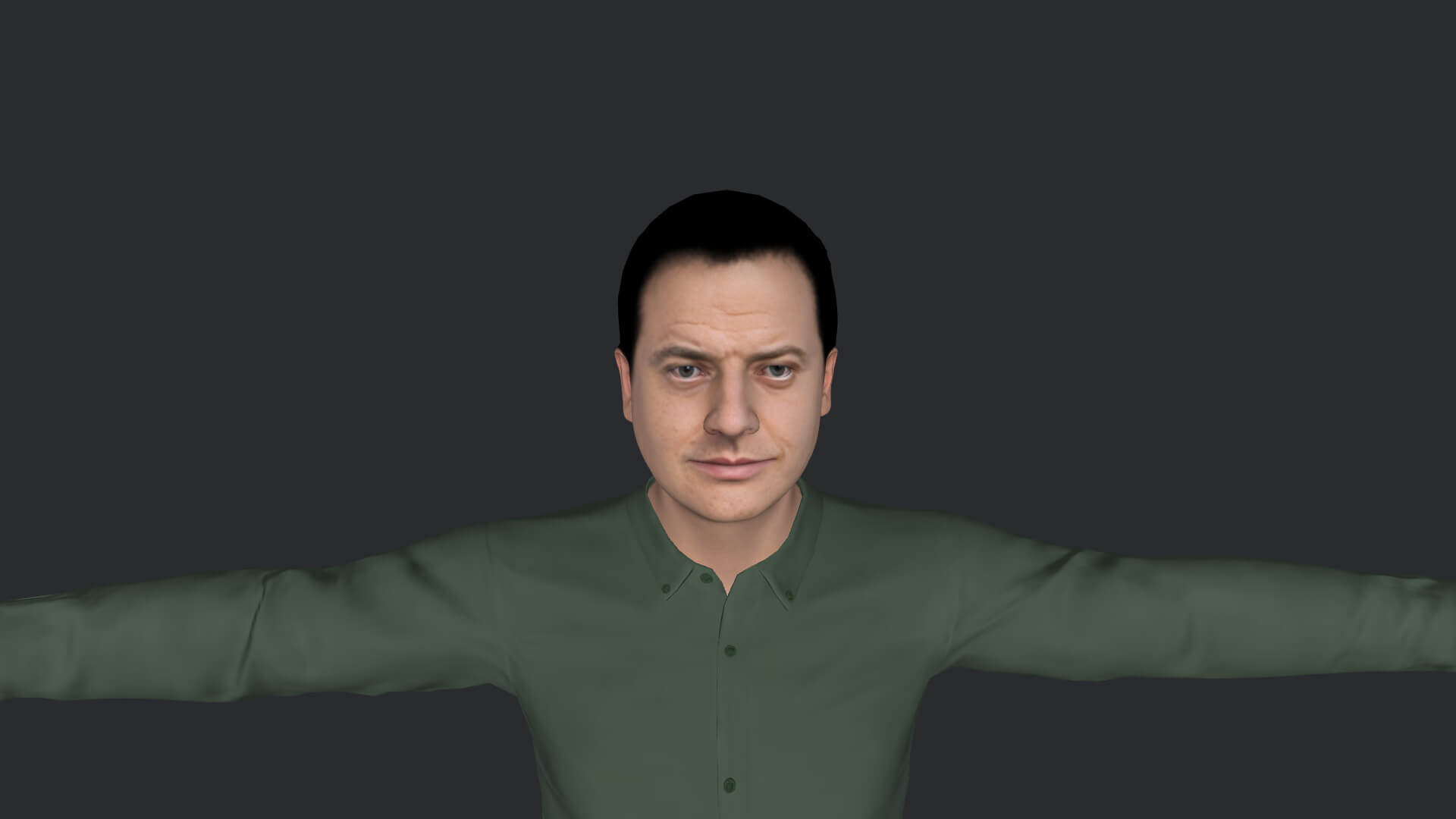 Brendan Fraser Realistic Full Body Fully Rigged Character - 3D Model by ...