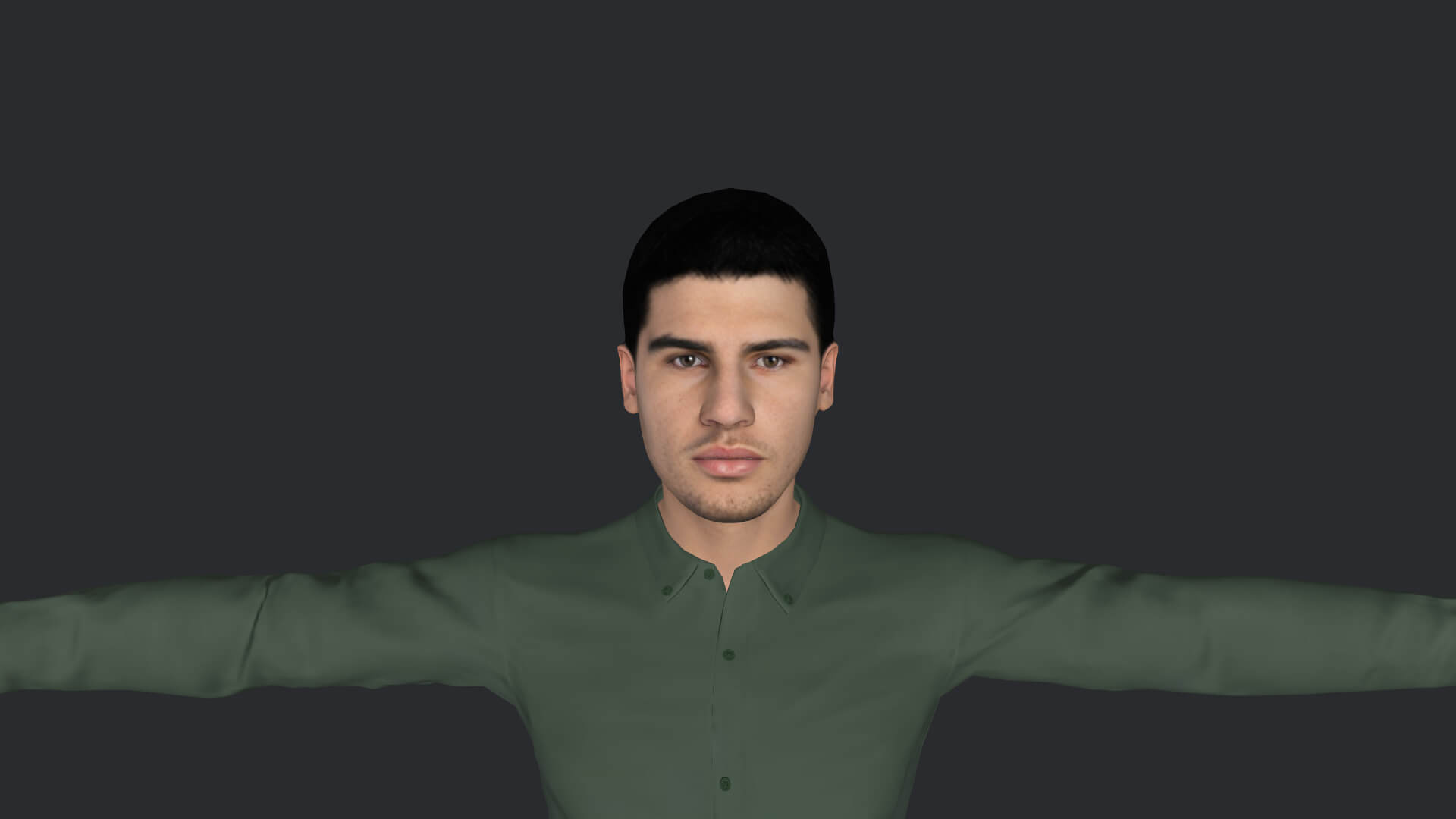 Carlos Alcaraz Realistic Full Body Fully Rigged Character - 3D Model by ...