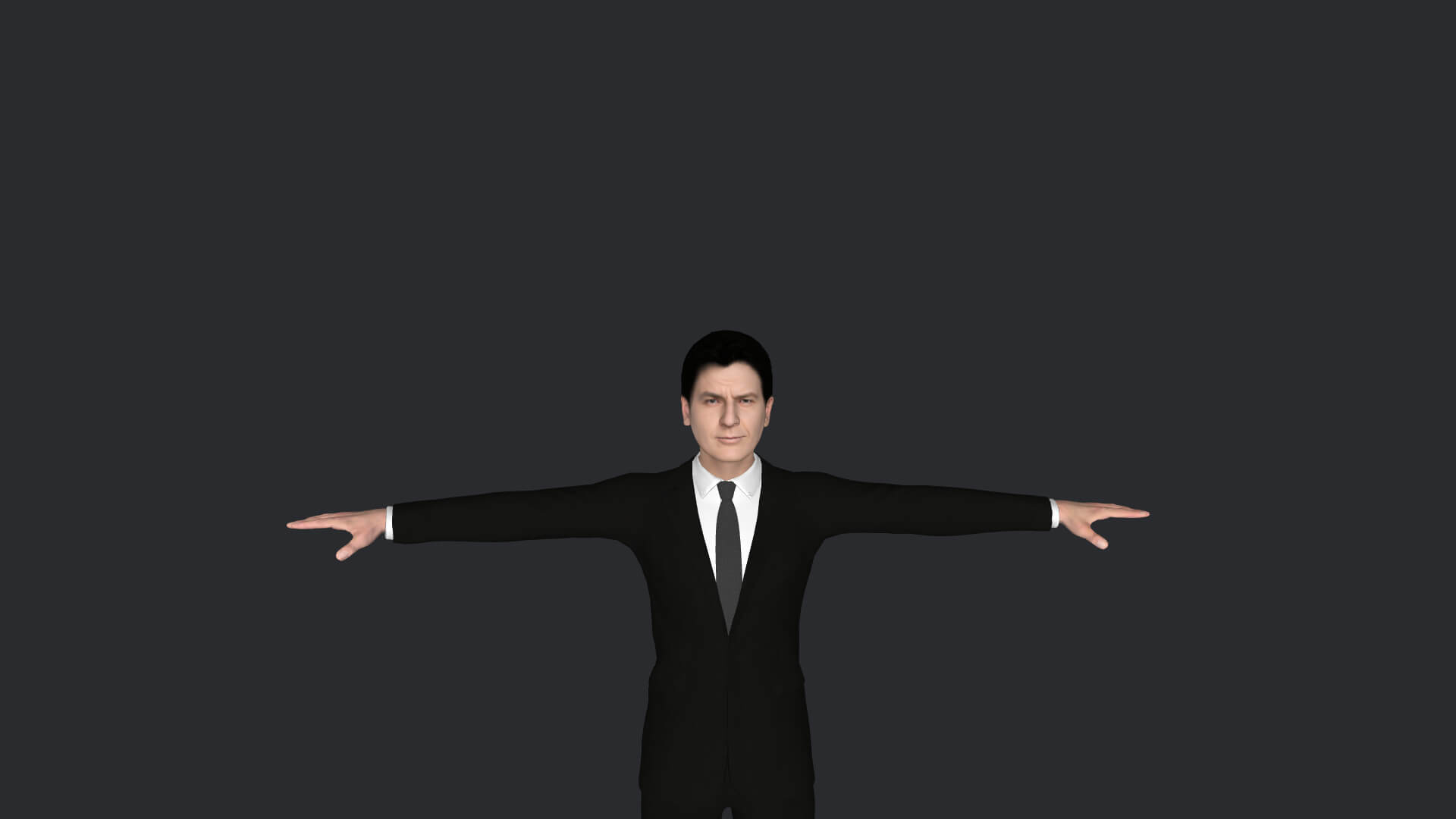 Charlie Sheen Realistic Full Body Fully Rigged Character - 3D Model by ...
