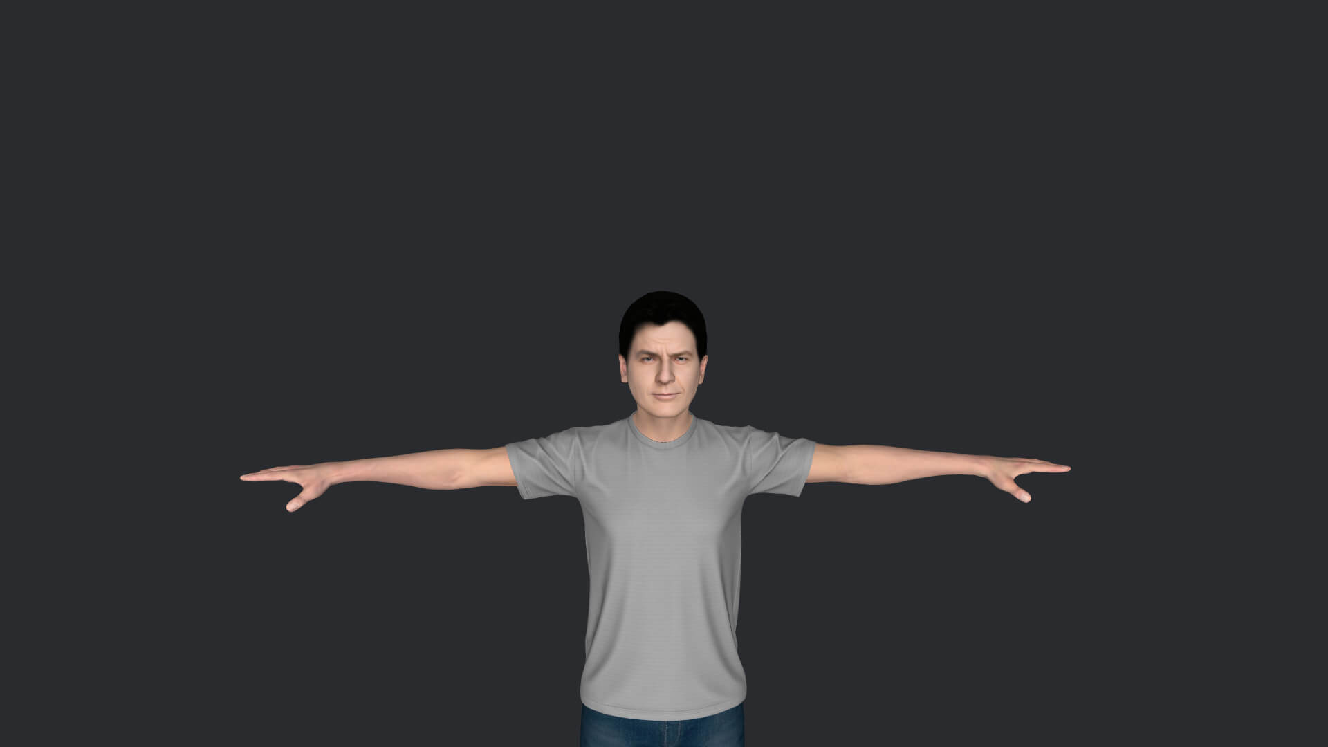 Charlie Sheen Realistic Full Body Fully Rigged Character - 3D Model by ...