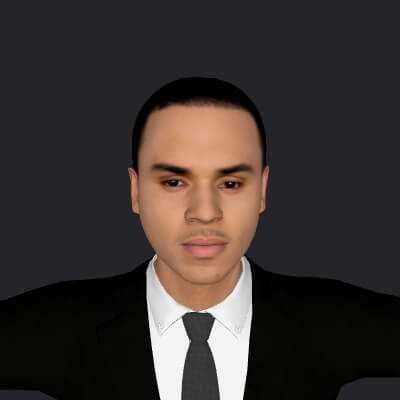 Chris Brown Realistic Full Body Fully Rigged Character - 3D Model by ...
