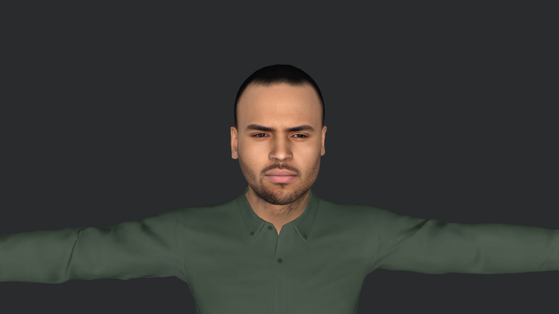 Chris Brown Realistic Full Body Fully Rigged Character - 3D Model by ...