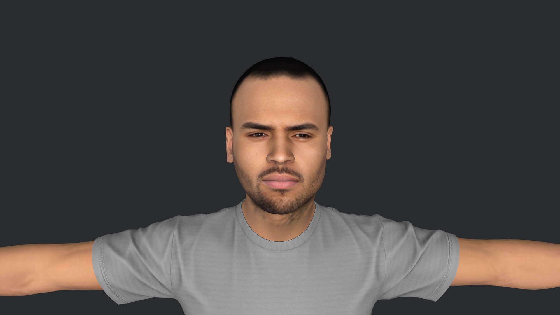 Chris Brown Realistic Full Body Fully Rigged Character - 3D Model by meta avatars