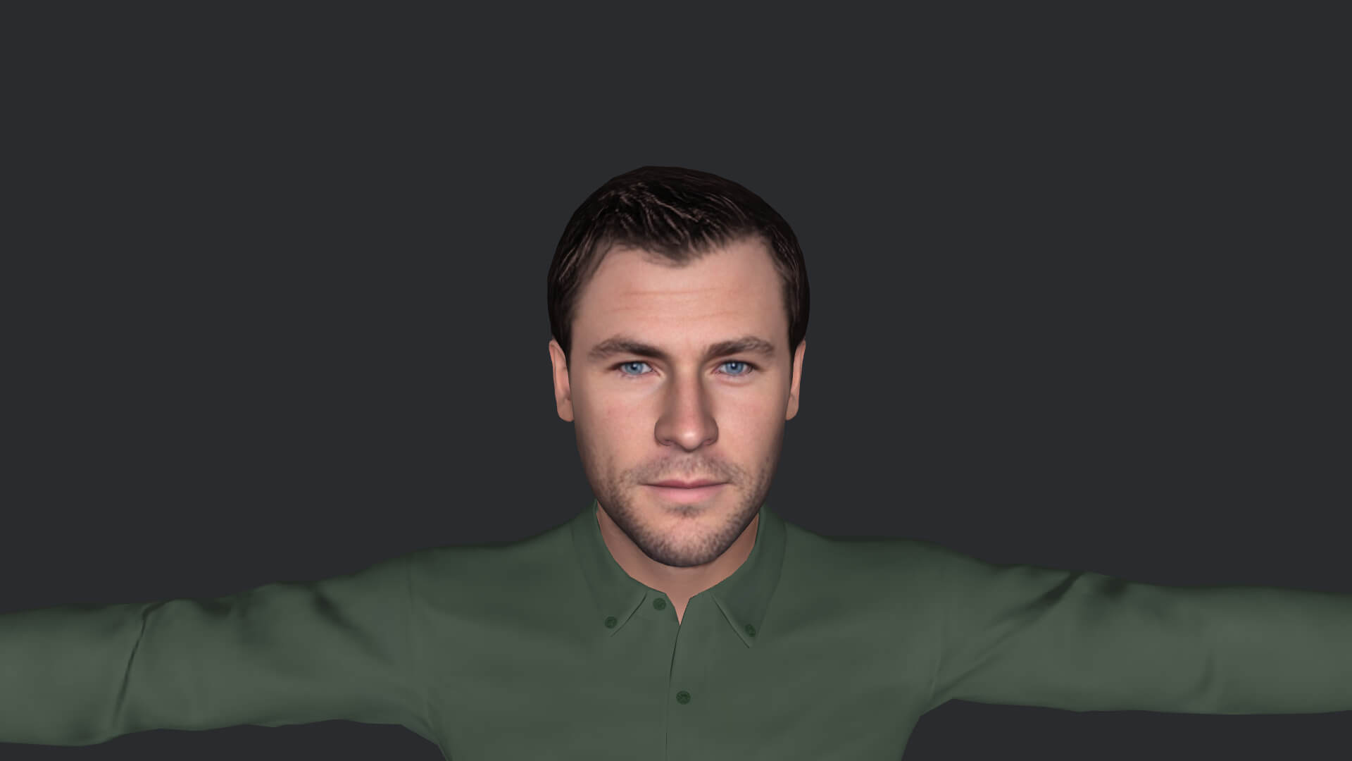 Chris Hemsworth Realistic Full Body Fully Rigged Character - 3D Model ...