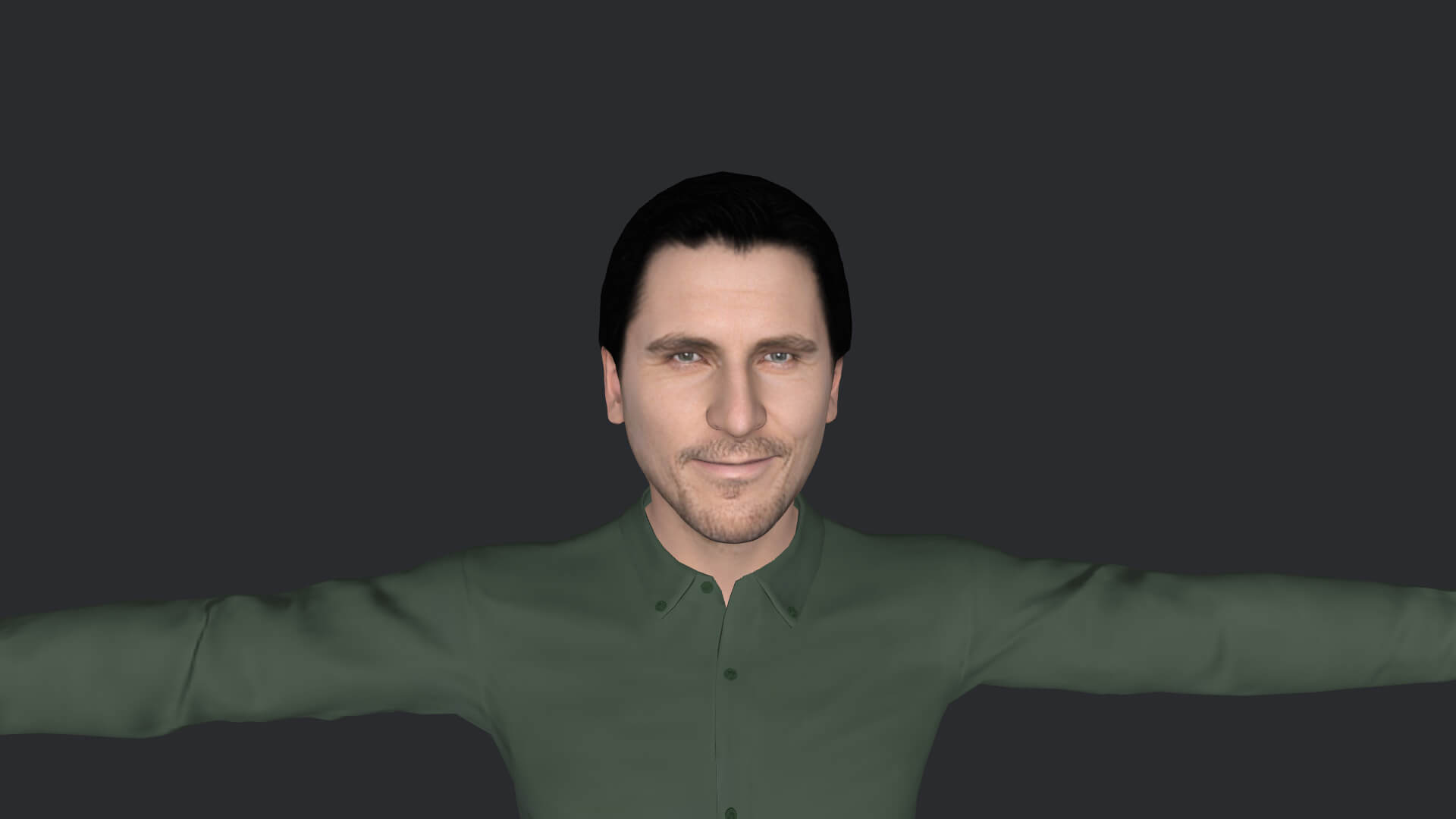 Christian Bale Realistic Full Body Fully Rigged Character - 3D Model by ...