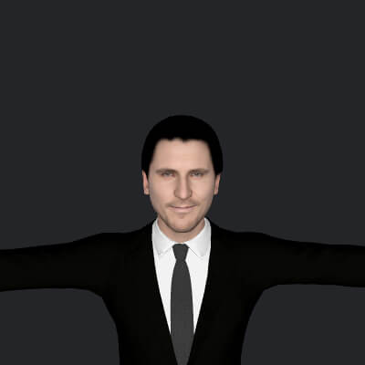 Christian Bale Realistic Full Body Fully Rigged Character - 3D Model by ...