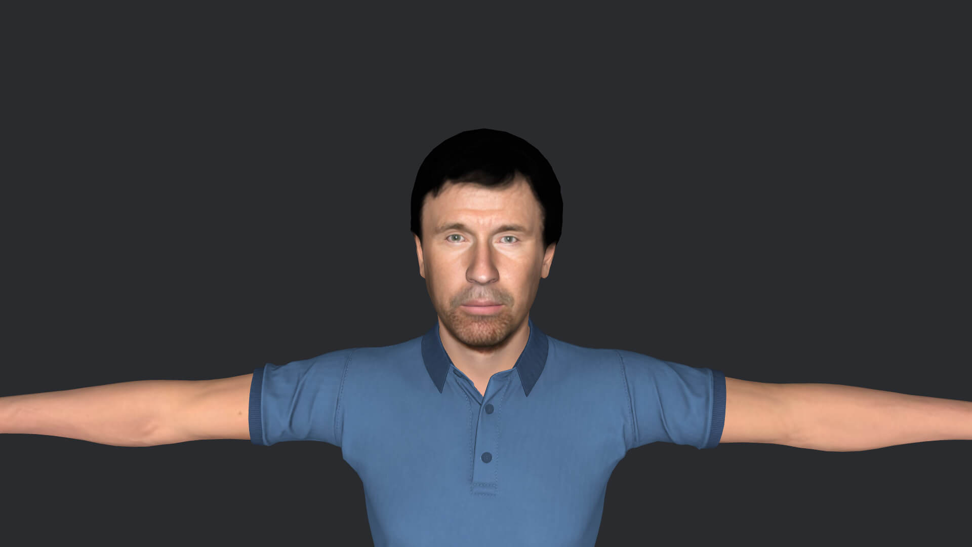 Chuck Norris Realistic Full Body Fully Rigged Character - 3D Model by ...