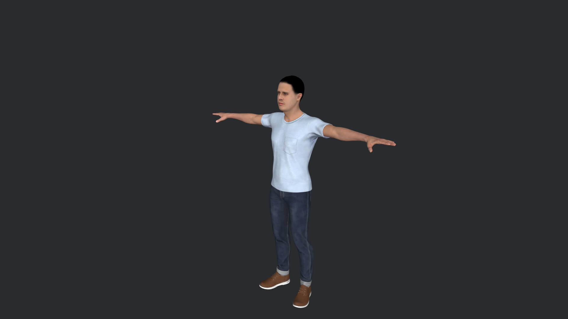 Crazy Legs Realistic Full Body Fully Rigged Character - 3D Model by ...