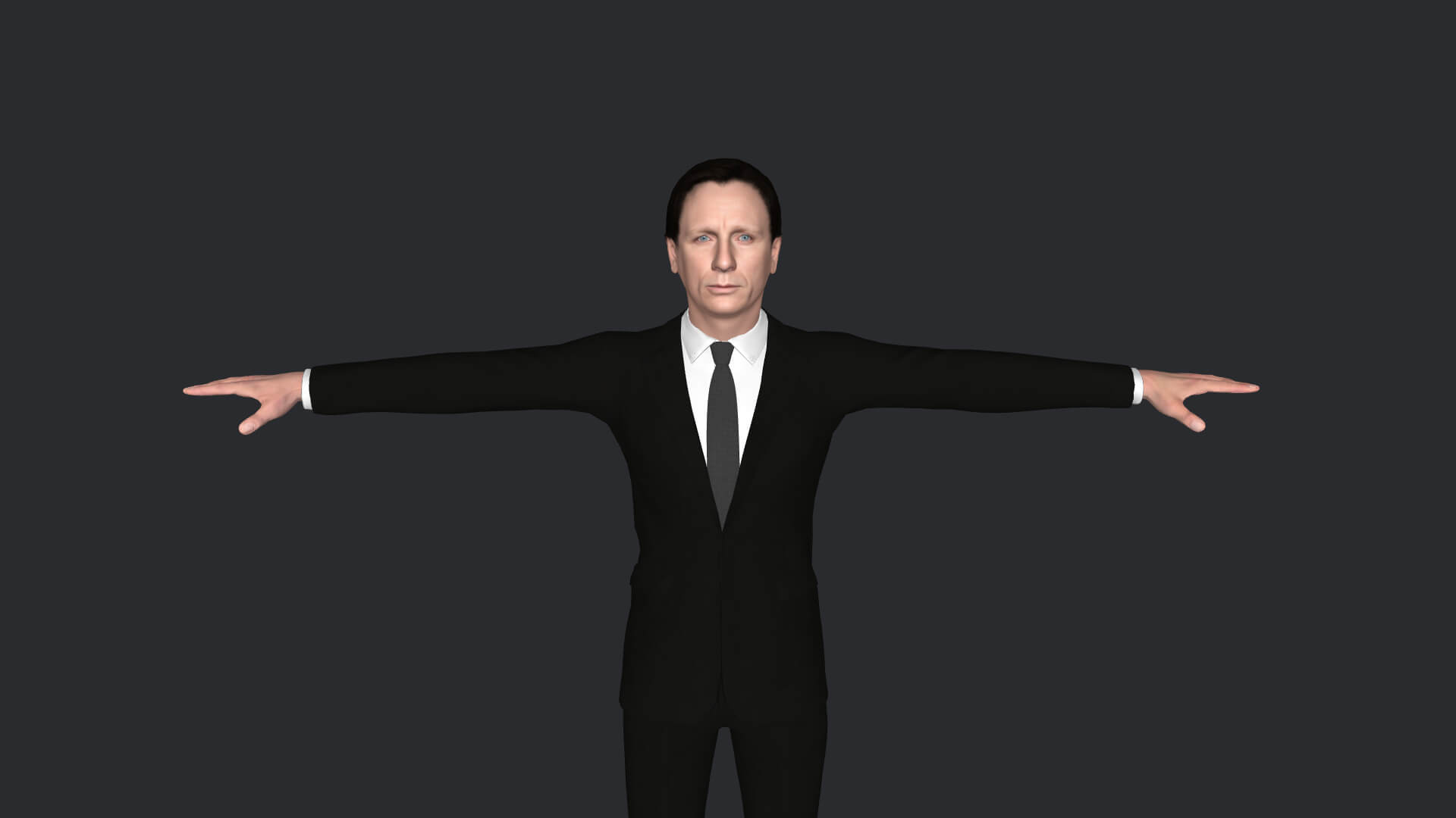 Daniel Craig-James Bond Realistic Fully Rigged Character 3D Model by meta avatars