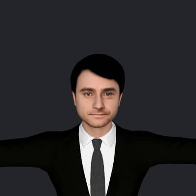 Daniel Radcliffe Realistic Full Body Fully Rigged Character - 3D Model ...