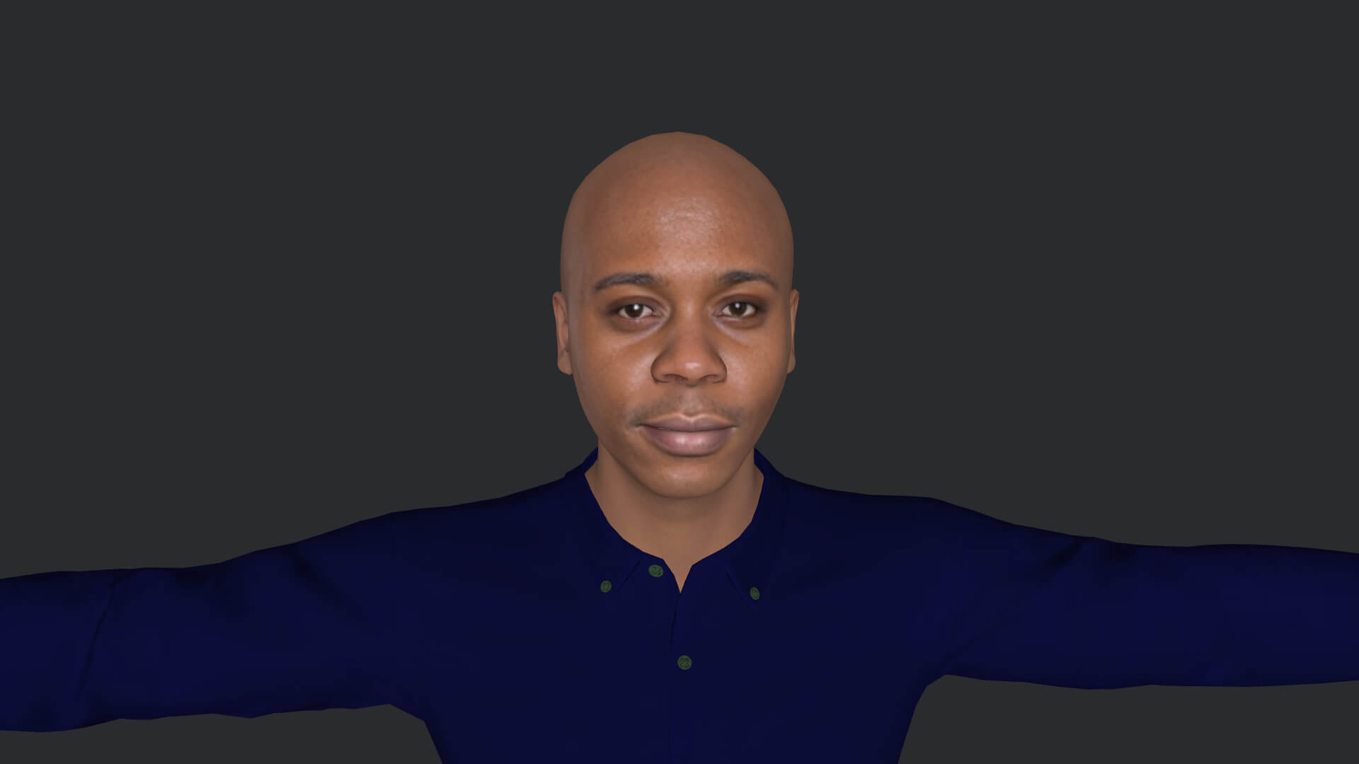 Dave Chappelle Realistic Full Body Fully Rigged Character - 3D Model by ...
