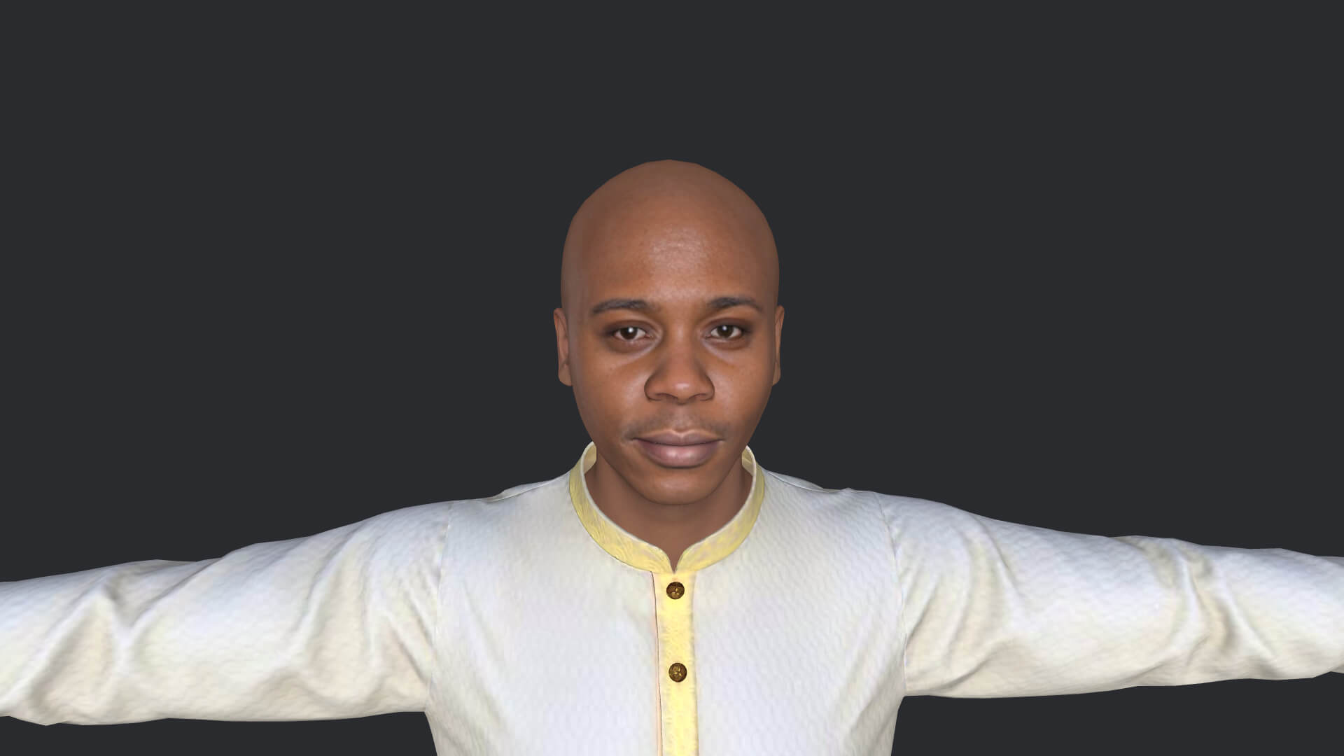Dave Chappelle Realistic Full Body Fully Rigged Character - 3D Model by ...