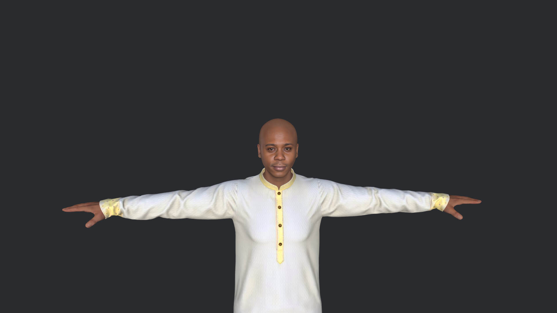 Dave Chappelle Realistic Full Body Fully Rigged Character - 3D Model by ...