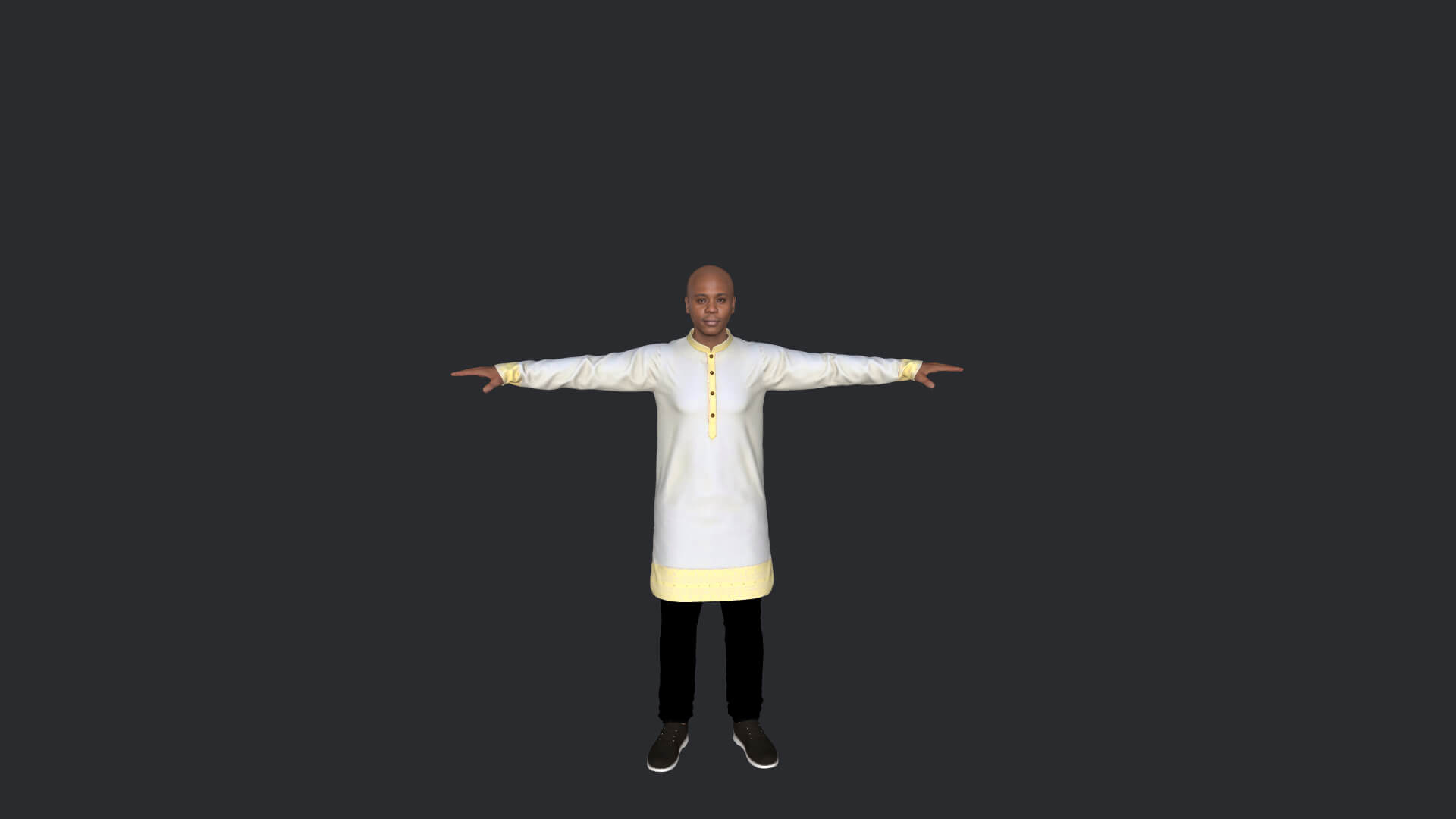 Dave Chappelle Realistic Full Body Fully Rigged Character - 3D Model by ...