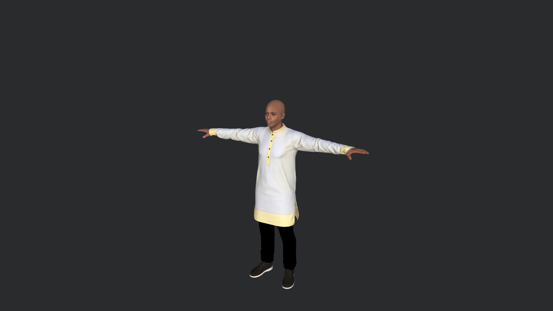 Dave Chappelle Realistic Full Body Fully Rigged Character - 3D Model by ...
