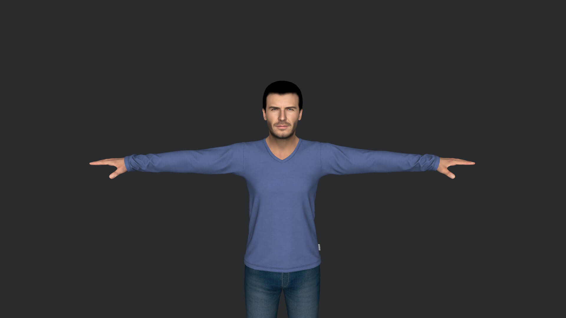 David Beckham Realistic Full Body Fully Rigged Character - 3D Model by ...