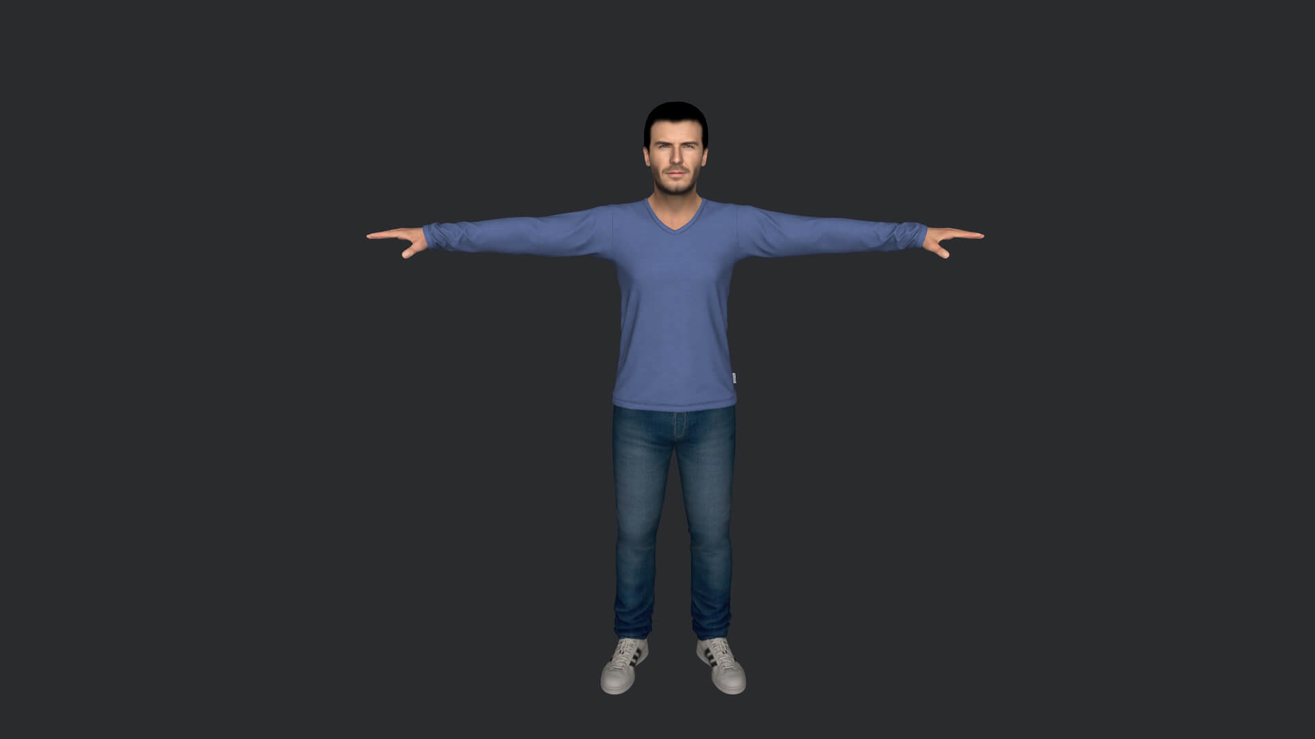 David Beckham Realistic Full Body Fully Rigged Character - 3D Model by ...