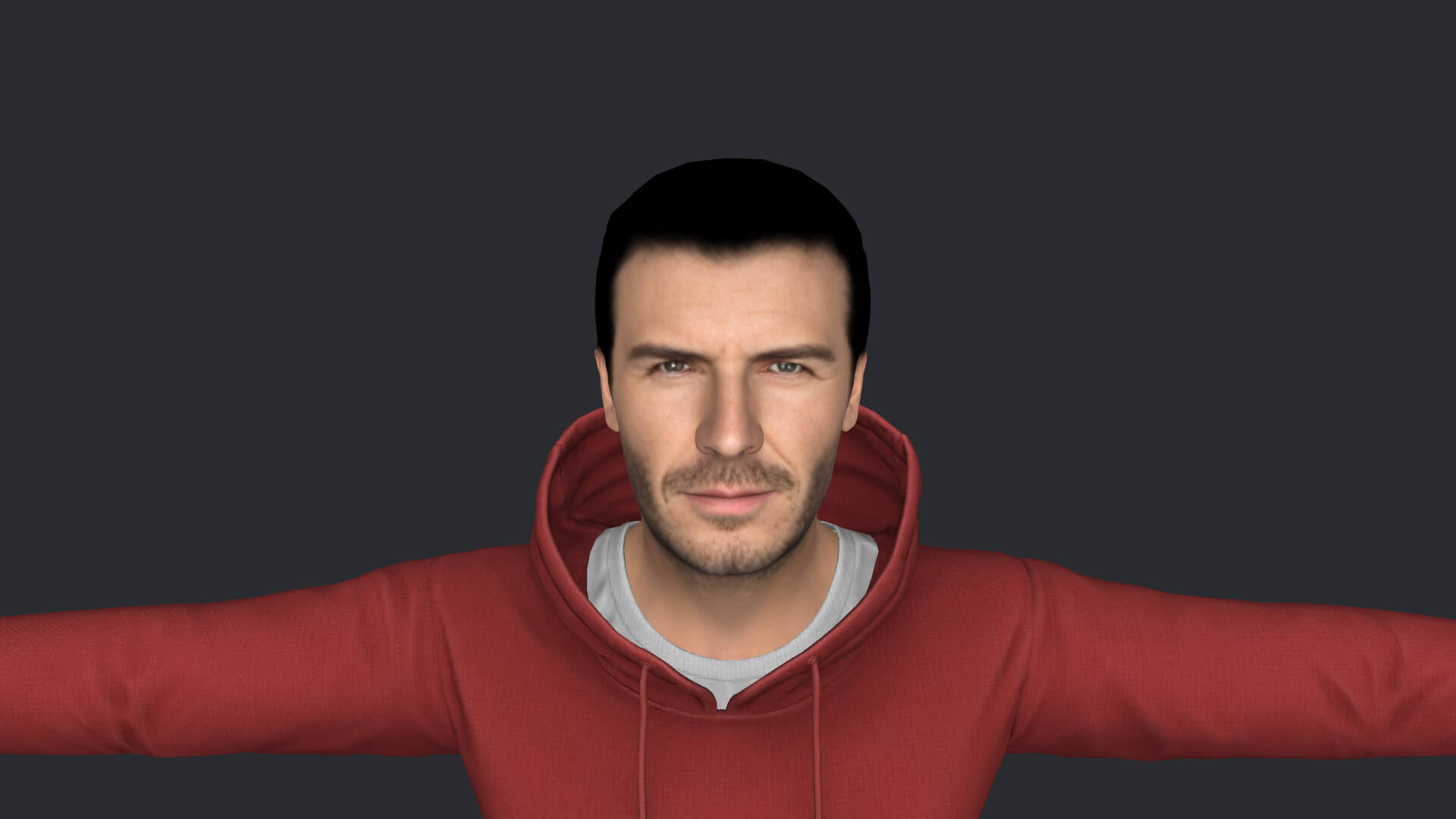David Beckham Realistic Full Body Fully Rigged Character - 3D Model by ...