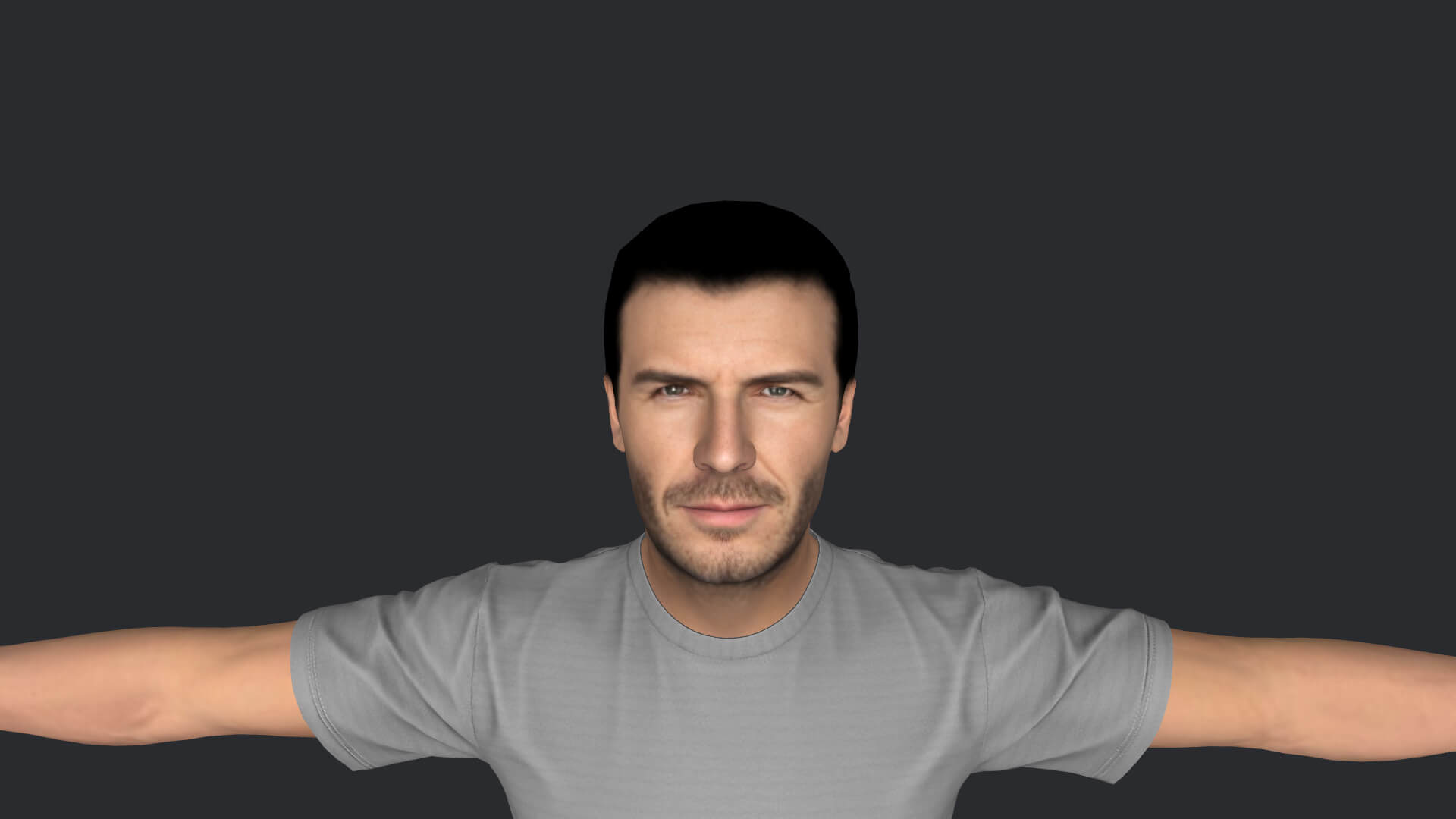 David Beckham Realistic Full Body Fully Rigged Character - 3D Model by ...
