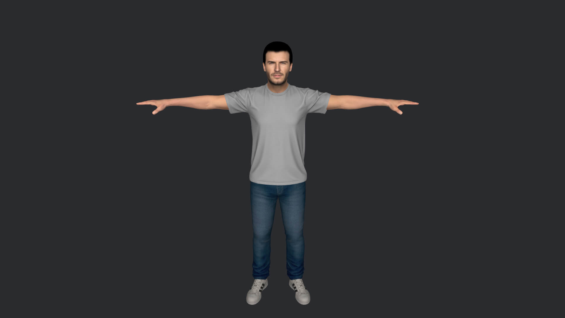 David Beckham Realistic Full Body Fully Rigged Character - 3D Model by ...