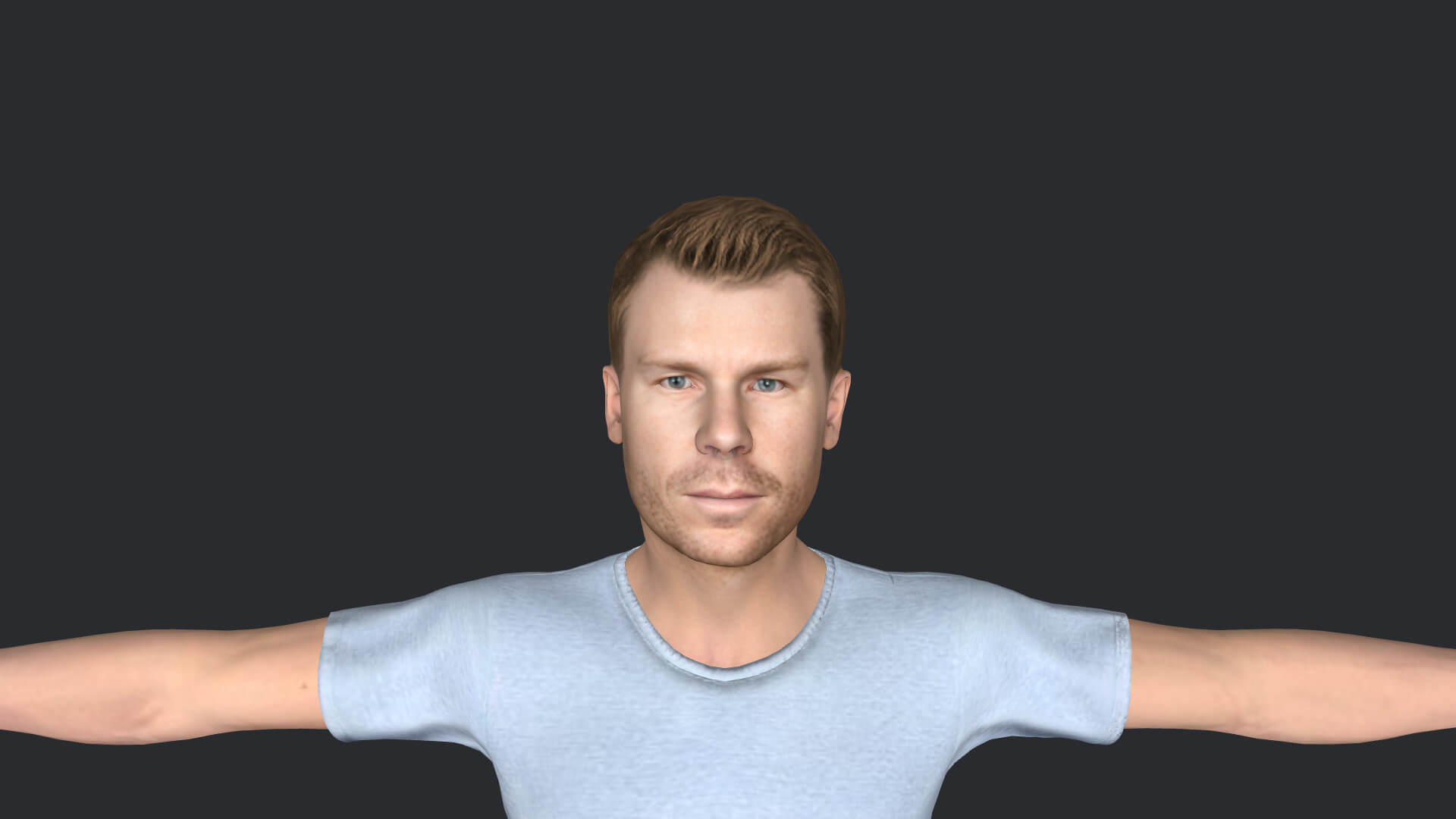 David Warner Realistic Full Body Fully Rigged Character - 3D Model by ...